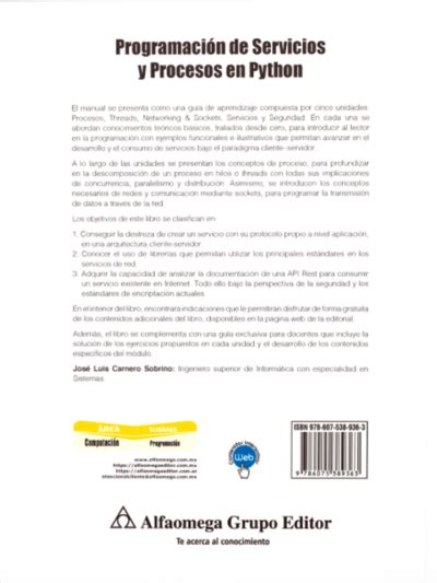 Programación De Servicios Y Procesos En Python Alfaomega México
