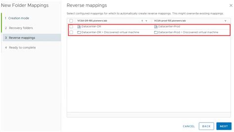 SRM Folder Mapping Network Pioneers