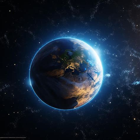 Premium Photo Earths Horizon Panoramic View With Copy Space 3d Render