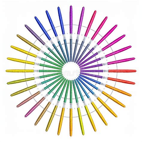 Colorful Circular Color Wheel Chart Spectrum Stock Illustration Illustration Of Spectrum