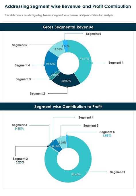 One Page Addressing Segment Wise Revenue And Profit Contribution Report Infographic Ppt Pdf
