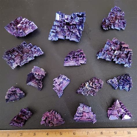 Purple Bismuth Crystals 1 Kg Wholesale Lot Usa Made Etsy