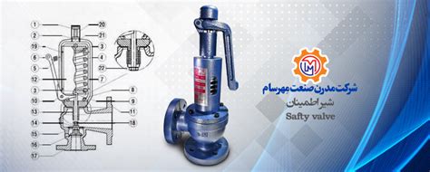 شیر اطمینان Safety Valve مدرن صنعت مهرسام