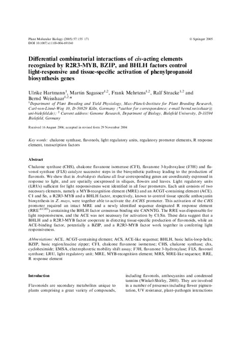 Pdf Differential Combinatorial Interactions Of Cis Acting Elements