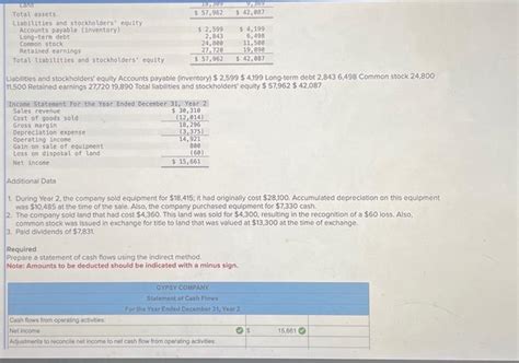 solved problem 12 18a algo using financial statements to