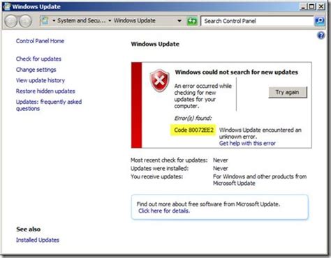 Fixed Code 80072EE2 Error Windows 7 Update Not Working Amadaun