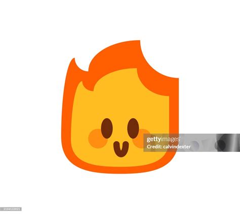 Cute Fire Icon Design High Res Vector Graphic Getty Images