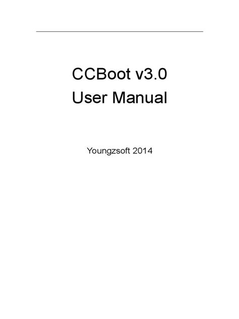 Ccboot V3 0 User Manual Pdf Desktop Virtualization Booting