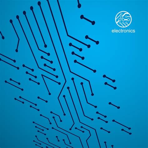 Premium Vector Technology Communication Cybernetic Element Vector Abstract Illustration Of