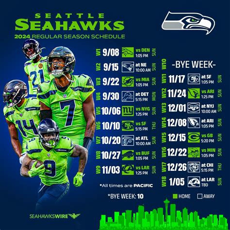 Printable Seahawks Schedule Free Printable Schedule 2026