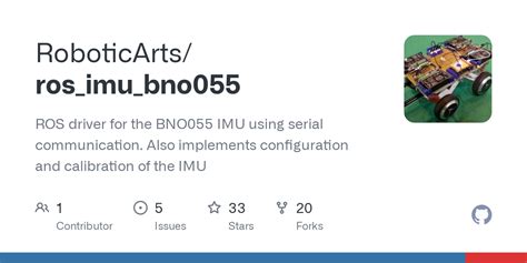Github Roboticarts Ros Imu Bno Ros Driver For The Bno Imu Using Serial Communication