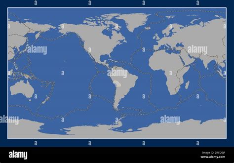 Shape Of The Altiplano Tectonic Plate On The Solid Contour Map In The Compact Miller Projection