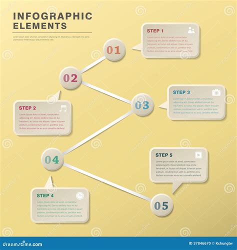 Abstract Flow Chart Infographics Stock Vector Illustration Of Chart Label 37846670