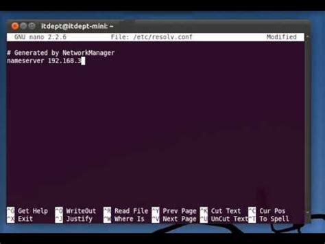 Configuring DNS Ubuntu YouTube