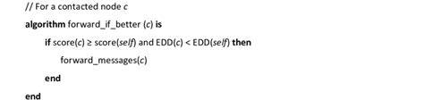 Forwarding Decision Algorithm Download Scientific Diagram