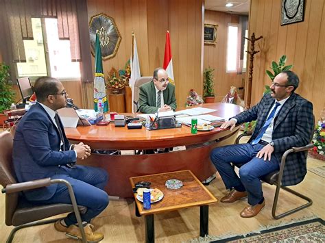 Visit Of Abbas Farhat Setif University In Algeria At Mansoura University General