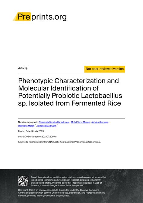 (PDF) Phenotypic Characterization and Molecular Identification of ...