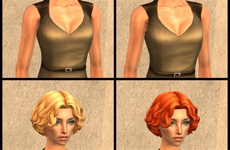 Theninthwavesims The Sims Ts Strangerville Curly Mid Hair For The Sims