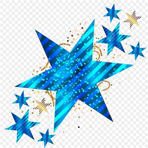 Blue Glitter Star Clipart