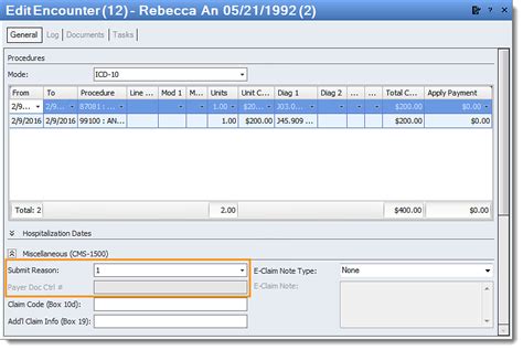 claim frequency code acknowledgement rejected for invalid information