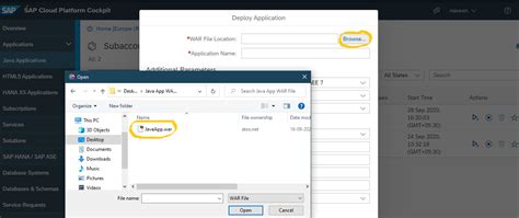 Deploy Java War File In Sap Cloud Platform To Gene Sap Community