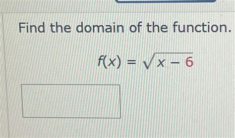Solved Find The Domain Of The Function F X X Chegg