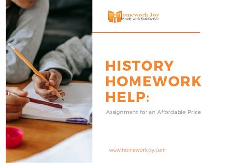 History Homework Help Assignment For An Affordable Price