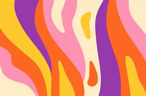 premium vector groovy style background vector design collection