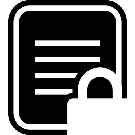 File With Lock Free Security Icons