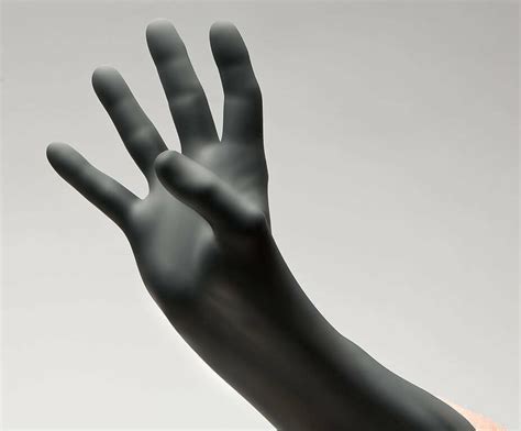 Pulse Ultra Black Tattoo Gloves Nitrile 100bx