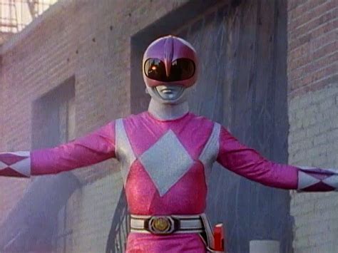 Mmpr Kat Hillard Metallic Pink Ranger All Power Rangers Kimberly