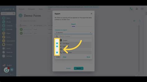 how to export form submission data in digably youtube
