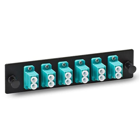 Lc Adapter Panel 6 Ports Loaded With 6 Lc Duplex Om3 Multimode