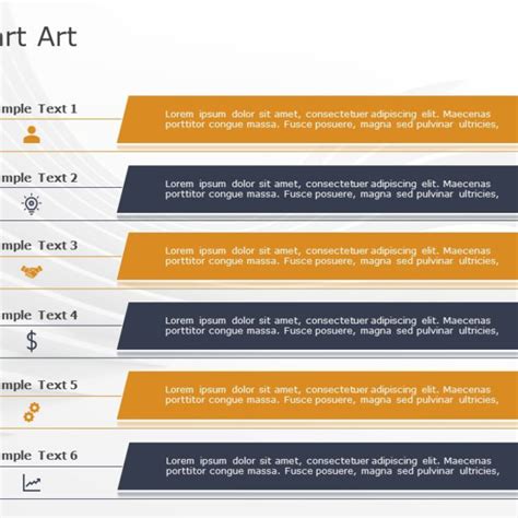 SmartArt List Vertical Box 4 Steps PowerPoint Template
