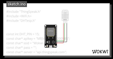 Thingspeak Tanpa Potensio Wokwi Esp32 Stm32 Arduino Simulator