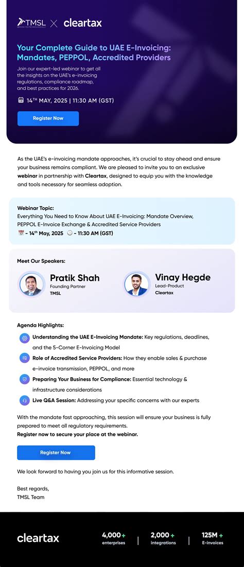 Tmsl Jointly With Cleartax Is Pleased To Invite You To An Insightful Webinar On Everything