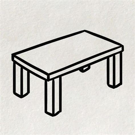简笔画书桌的画法 简笔画图片大全