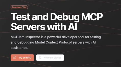 Mcpjam Inspector Mcp Server의 시각적 디버깅을 위한 Web Ui 기반 도구 읽을거리and정보공유 파이토치 한국 사용자 모임