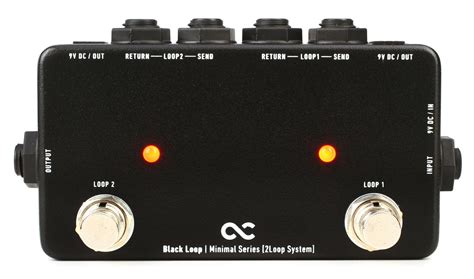 one control black loop 2 loop switcher pedal sweetwater