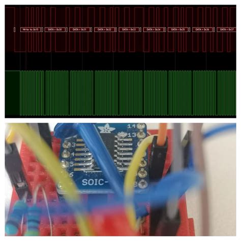 Sending Data With I2c Capturing With Logic Analyzer 8 Bit Mcu Tinyavr Series 1 Chip Attiny1614