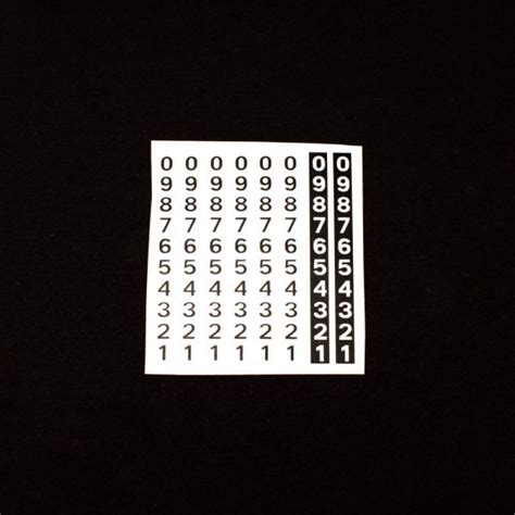 65 Dodge Dart White Odometer Numbers Premium Dash Decals By Mrheaterbox