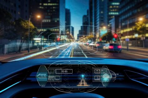 Premium Ai Image Modern Smart Car Technology Intelligent System Using