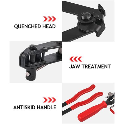 Cv 조인트 부트 클램프 플라이어 소형 및 대형 Cv 부트 클램프 Cv 클램프 도구 드라이브 샤프트 Cv 부트 클램프 대부분의 자동차에 적합 섀시 부품