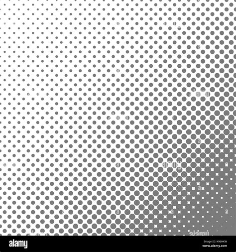 Geometric Halftone Dot Pattern Background Vector Graphic From Circles In Varying Sizes Stock