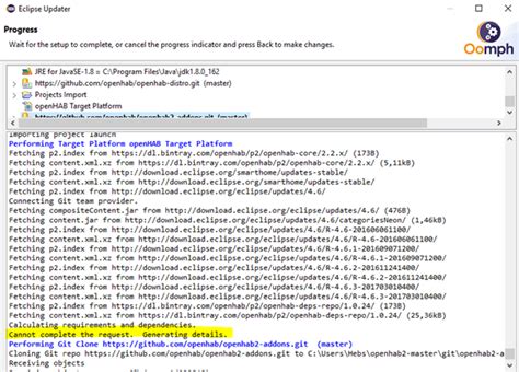eclipse openhab development ide setup fails · issue 677 · openhab