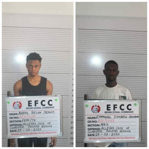 Internet Fraudsters Ifeanyi Aneke Emmanuel Osaretin Sent To Jail In