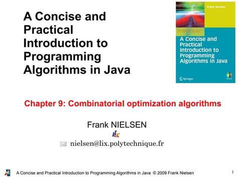 Chapter 9 A Concise And Practical Introduction To Programming Algorithms In Java Ppt