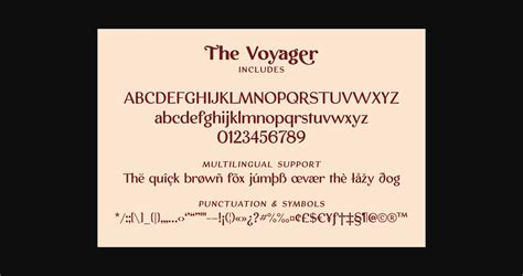 The Voyager Font Font Canyon