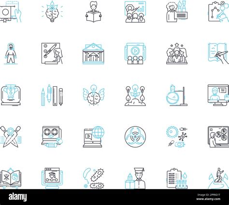 Asset Management Linear Icons Set Investments Portfolio Assets Wealth Finance Risk
