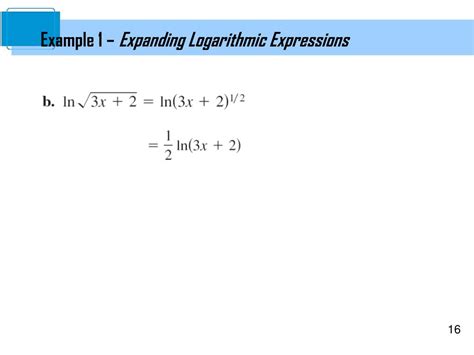 Ppt Logarithmic Exponential And Other Transcendental Functions